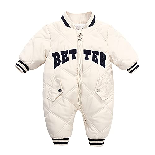 XIFAMNIY Baby Snowsuit Winter suits Coat Outwear Hooded Footie for Toddler Girls and Boys