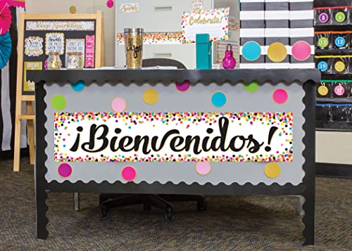 Teacher Created Resources® Confetti Bienvenidos (Spanish Welcome) Banner