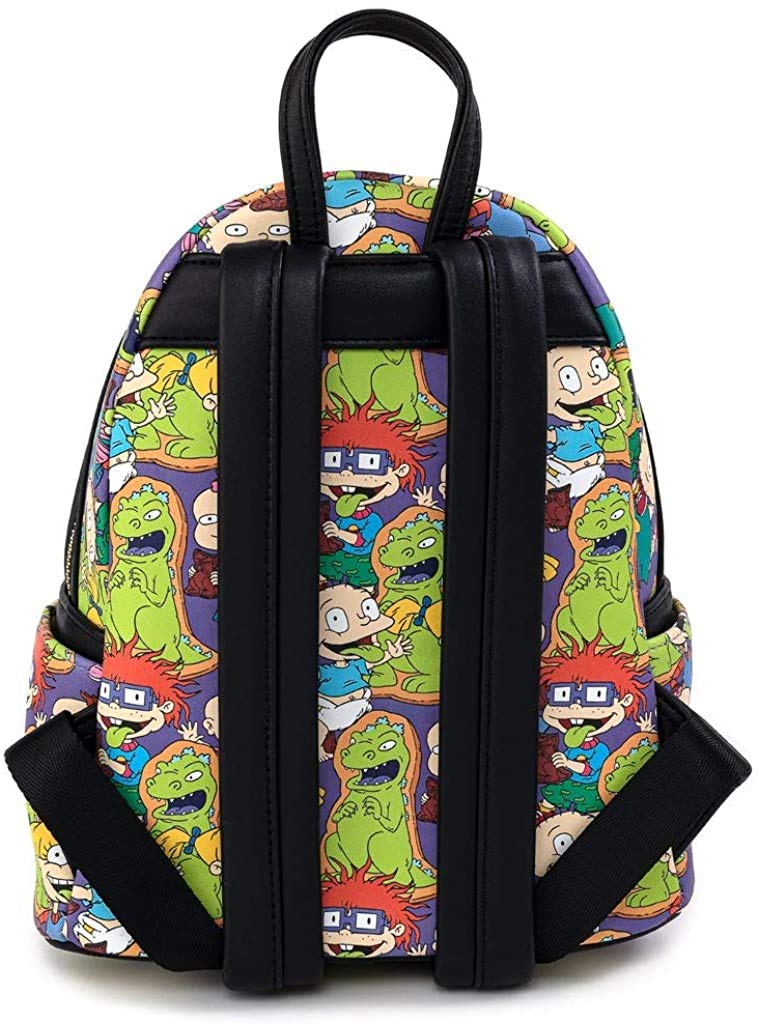 Loungefly Rugrats All Over Print Womens Double Strap Shoulder Bag Purse