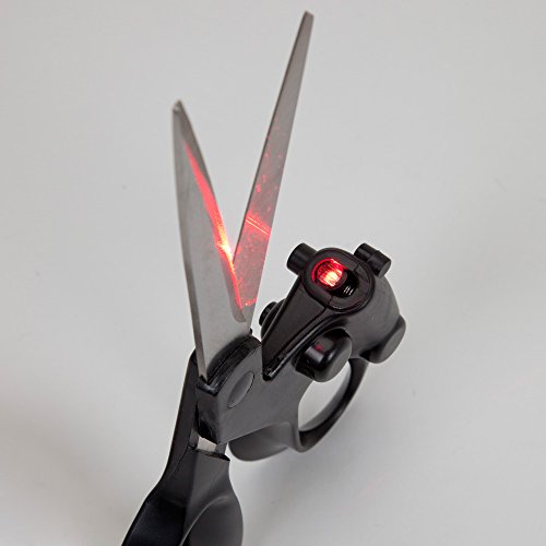 Bits and Pieces - Household Laser Scissors Gadget - Durable and Sturdy Sewing and Crafts Scissors