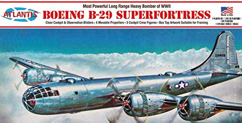 Atlantis B-29 Superfortress Plastic Model kit Made in The USA 1:120 Scale WWII Bomber