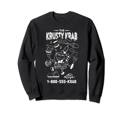 SpongeBob SquarePants The Krusty Krab Vintage Ad Outline Sweatshirt