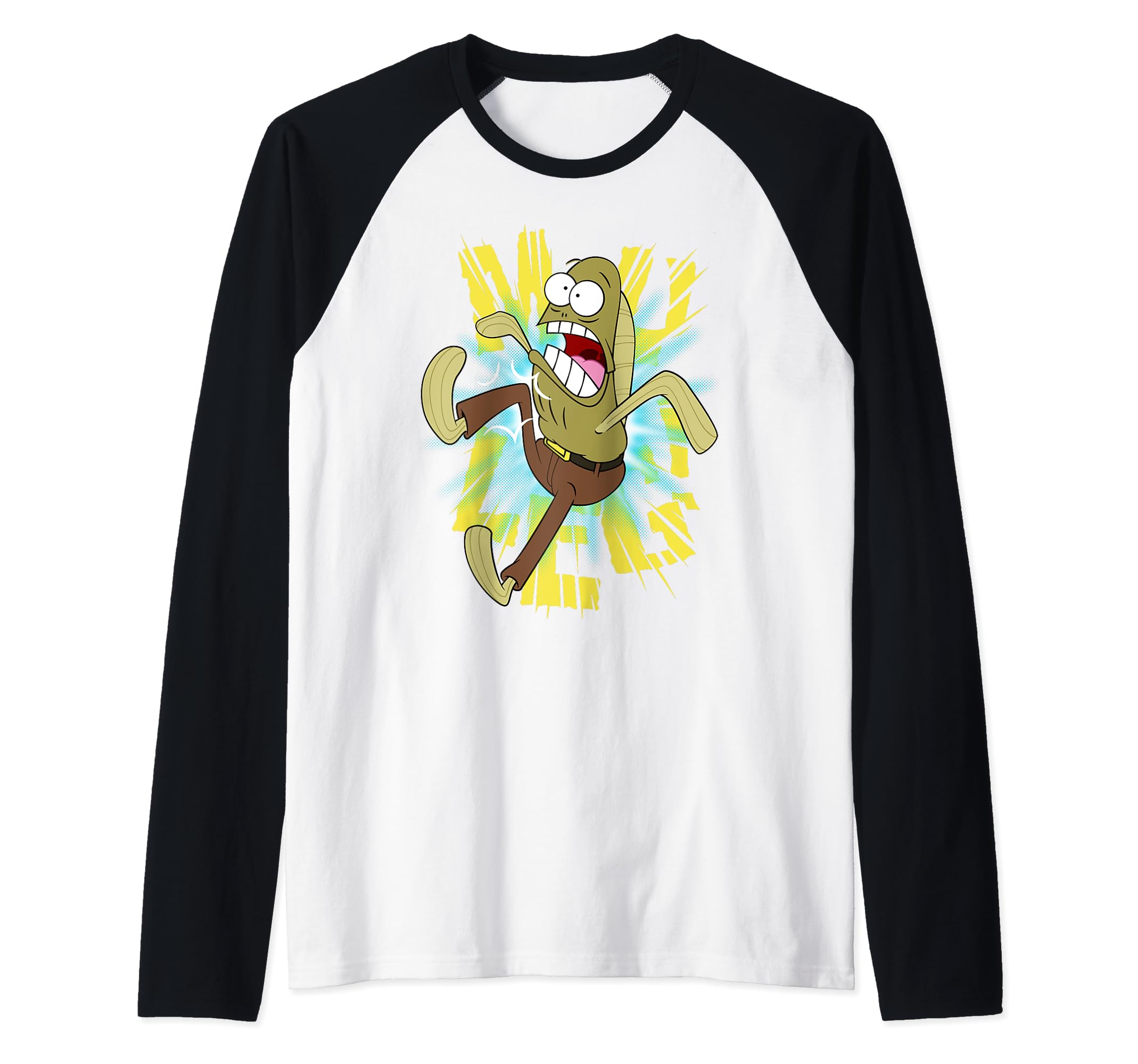 Mademark x SpongeBob SquarePants - Fred The Fish My Leg! Meme Spongebob My Leg Raglan Baseball Tee