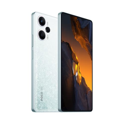 Xiaomi Poco F5 5G + 4G LTE 256GB + 12GB Global Version Unlocked 6.67" 120Hz 64Mp Triple Camera (Tmobile Mint Tello Metro USA Market) + (w/Fast Car 51W Charger Bundle) (White (Global))