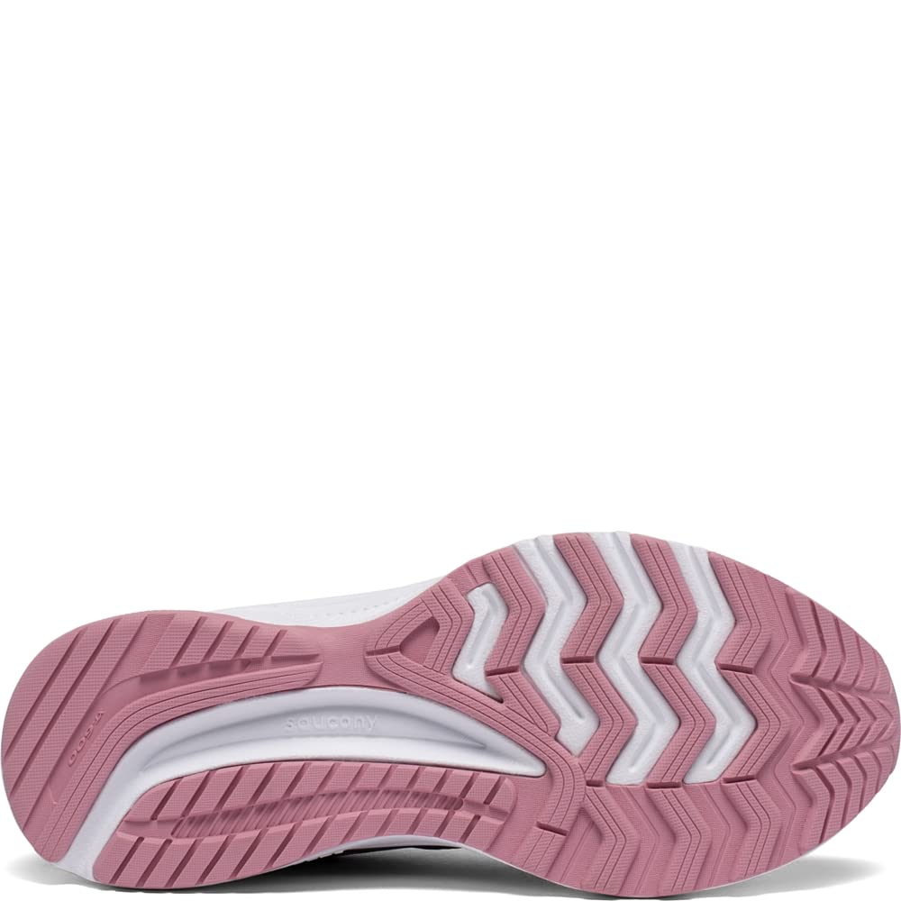 Saucony Women's Cohesion 14 Running Shoe, Black/Pink, 8.5