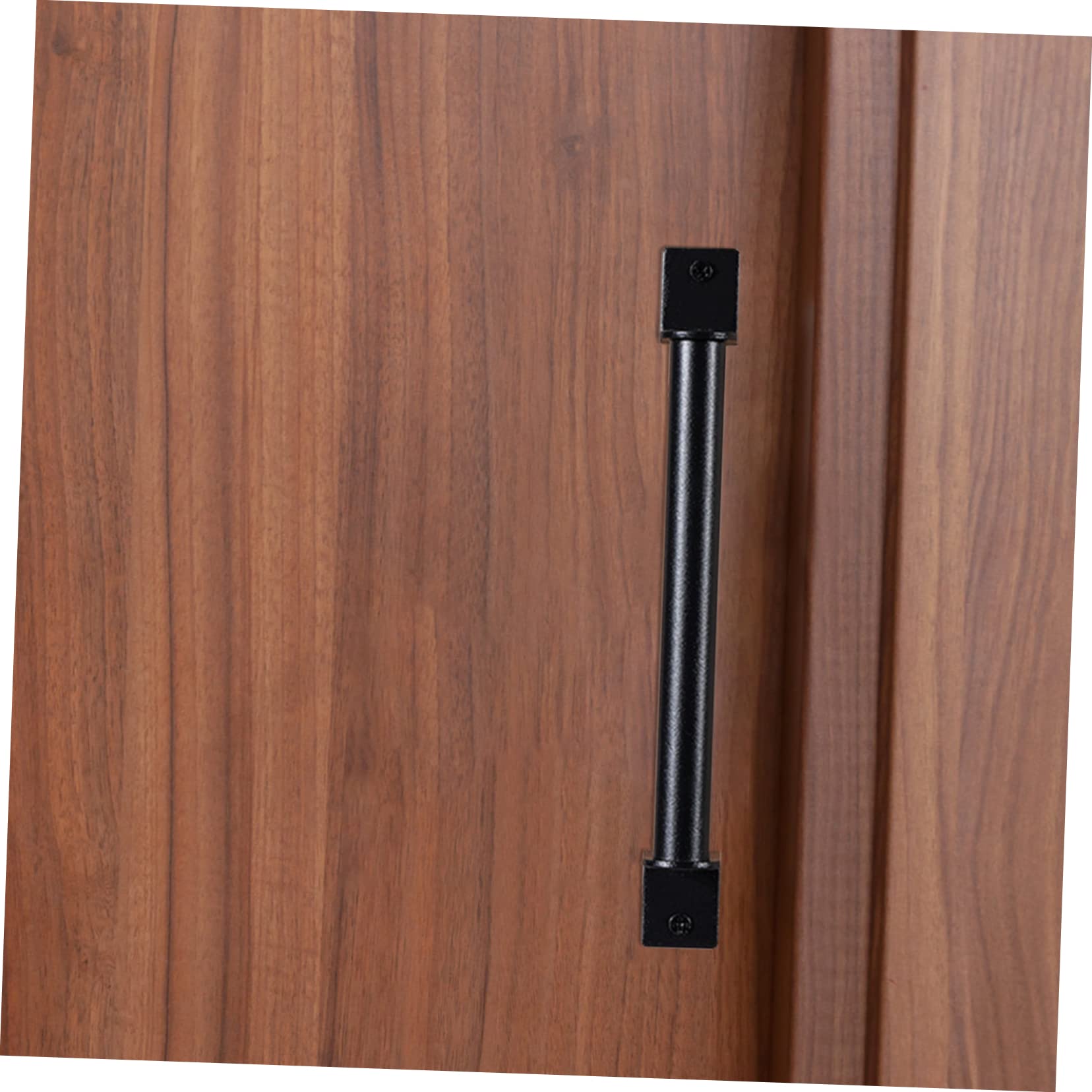 Mikikit Sliding Door Handle Barn Door Handles Black Easy Installation Sturdy for Kinds of Heavy Duty Doors