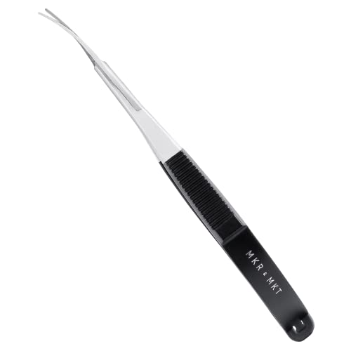 MAKER AND MARKET Spring Action Curved Blade 4.5 Inch Scissors For Applique, Embroidery, Fabric, Thread, Knitting, Sewing, Arts & Craft (Curved Blade)
