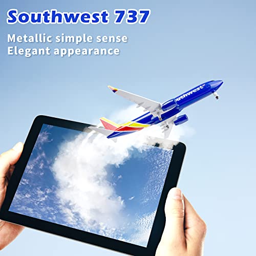 Lose Fun Park 1/300 Scale Model Plane Diecast Airplanes American Southwest Airlines Boeing 737 Model Airplane for Collections & Gifts
