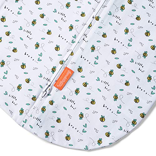 SwaddleMe Pod β Size Small/Medium, 0-3 Months, 2-Pack (Little Bees)