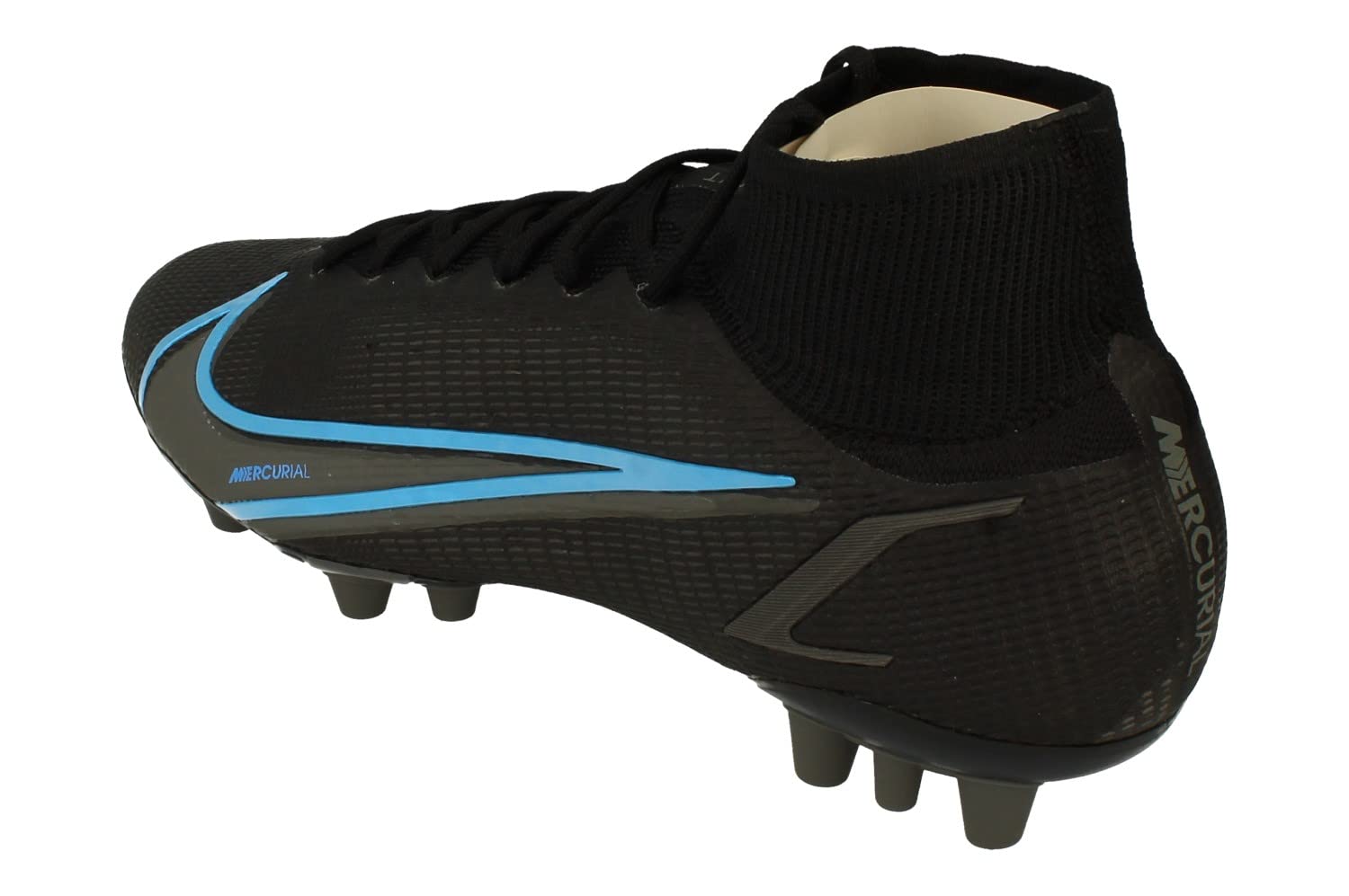 Nike Superfly 8 Elite AG Mens Football Boots CV0956 Soccer Cleats (UK 10 US 11 EU 45, Black Iron Grey 004)