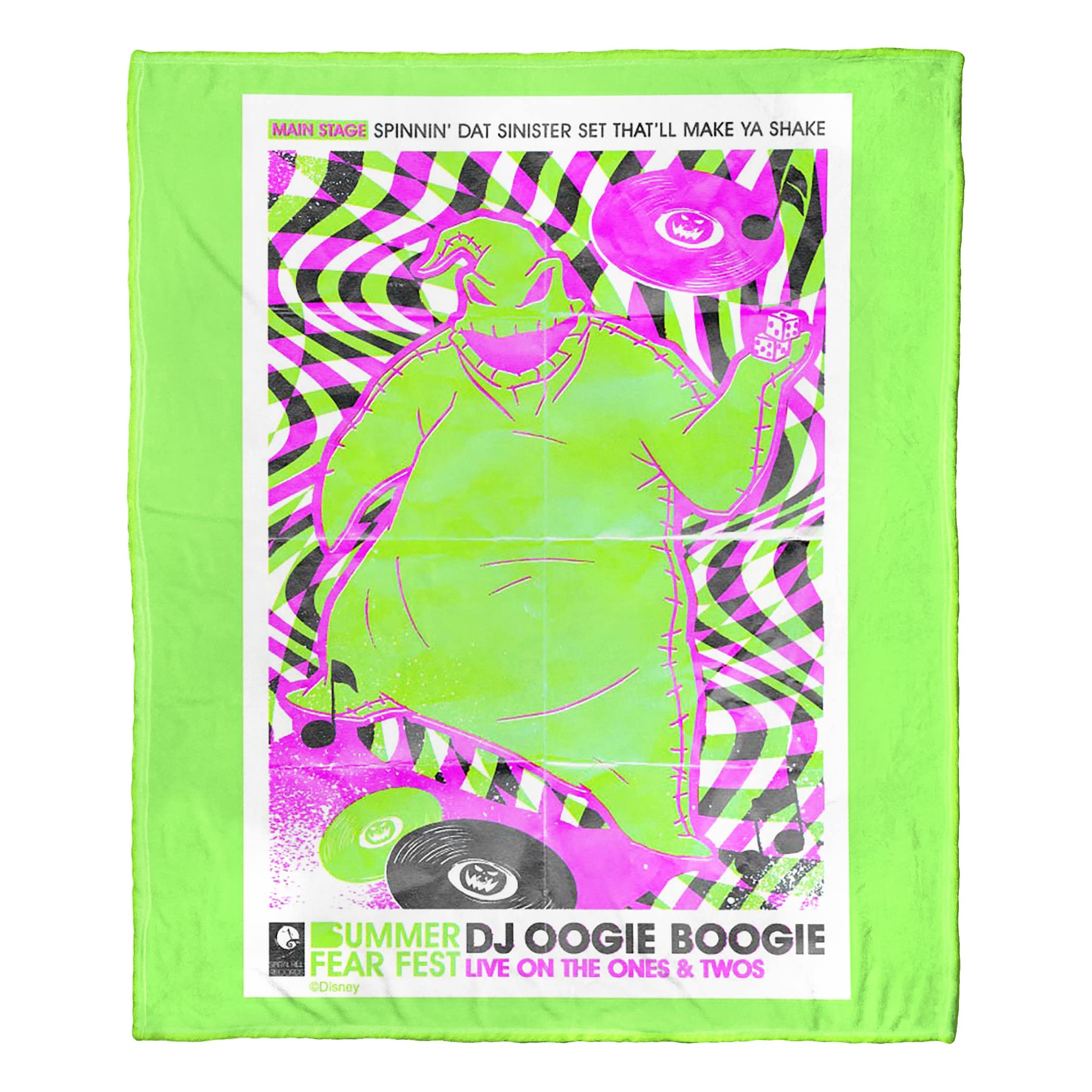 Northwest Nightmare Before Christmas Silk Touch Throw Blanket, 50" x 60", DJ Oogie Boogie