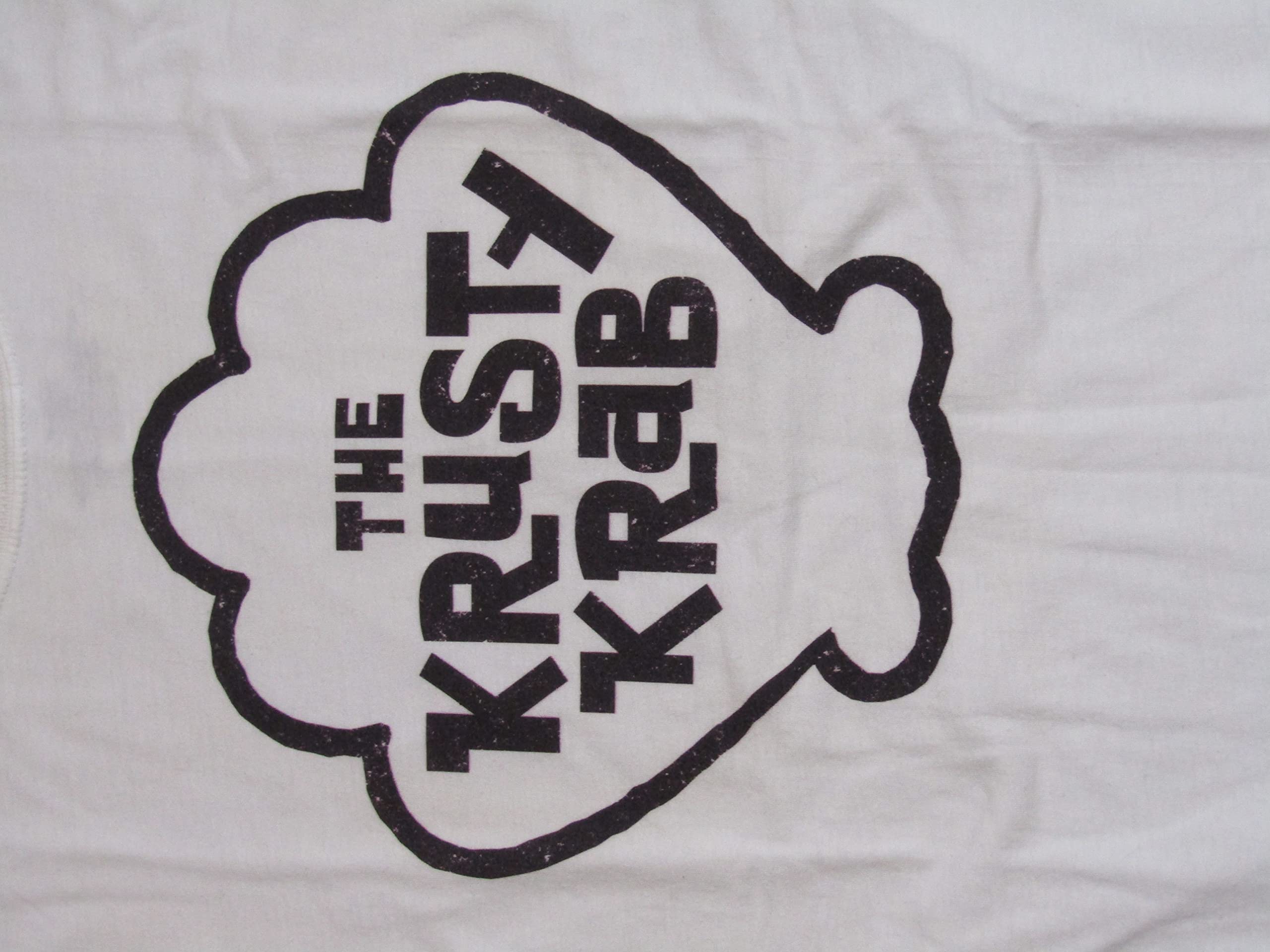 Bioworld The White Krusty Krab Logo Long Sleeve Tee- M