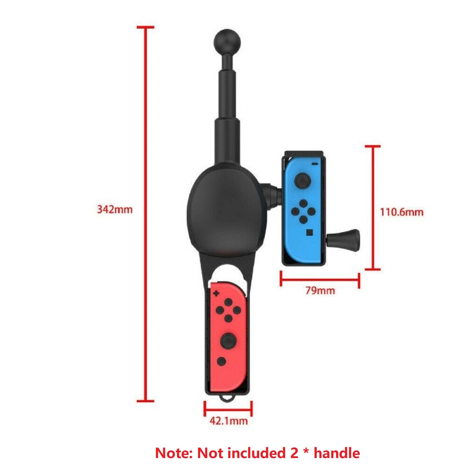 Rotary Fishing Rod Fishing Game Accessories Game Handle Grip Cover for NS Switch for Joy-Con Console Controller
