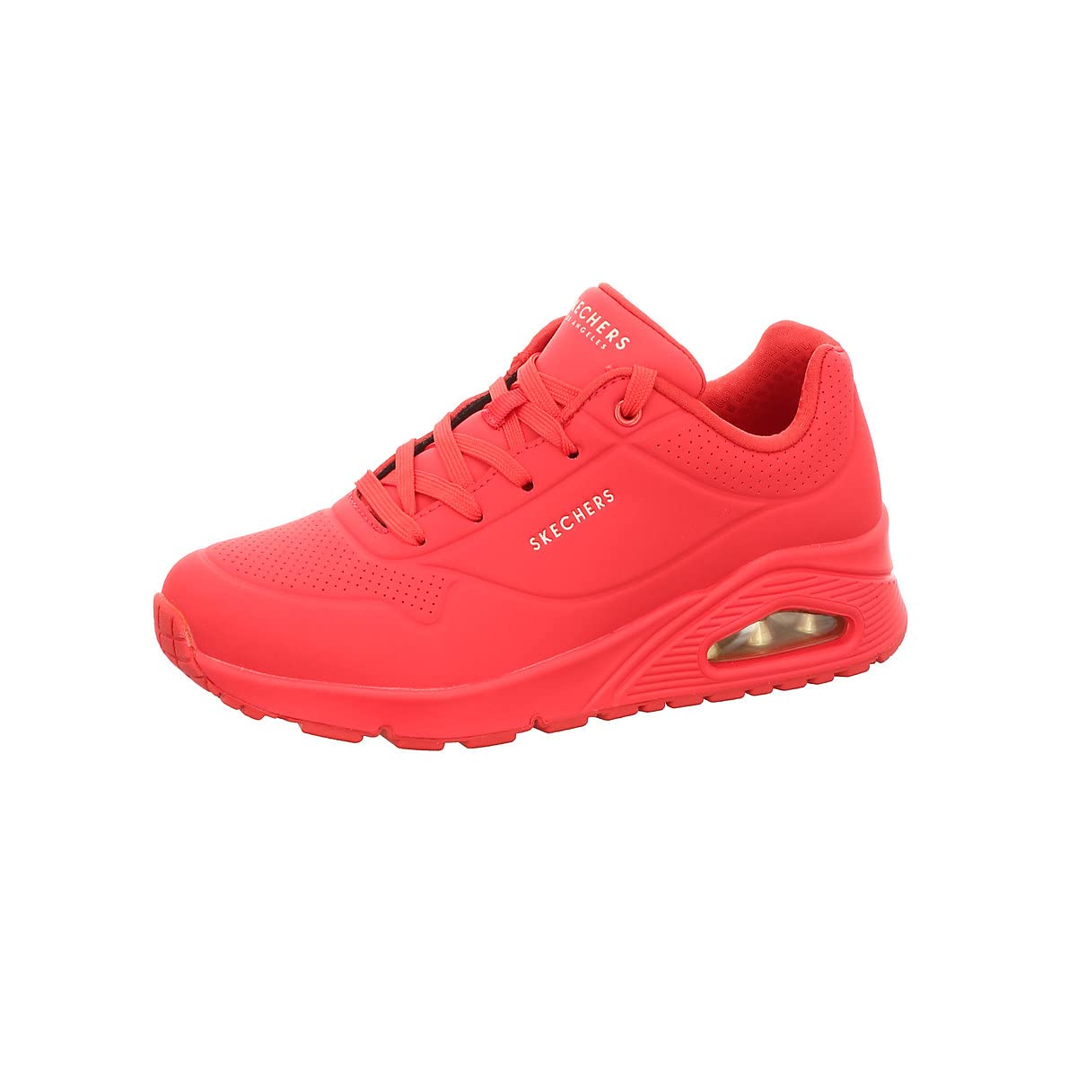 Skechers womens Skecher Street Women's Uno - Stand on Air Sneaker, Red Bean, 9 US