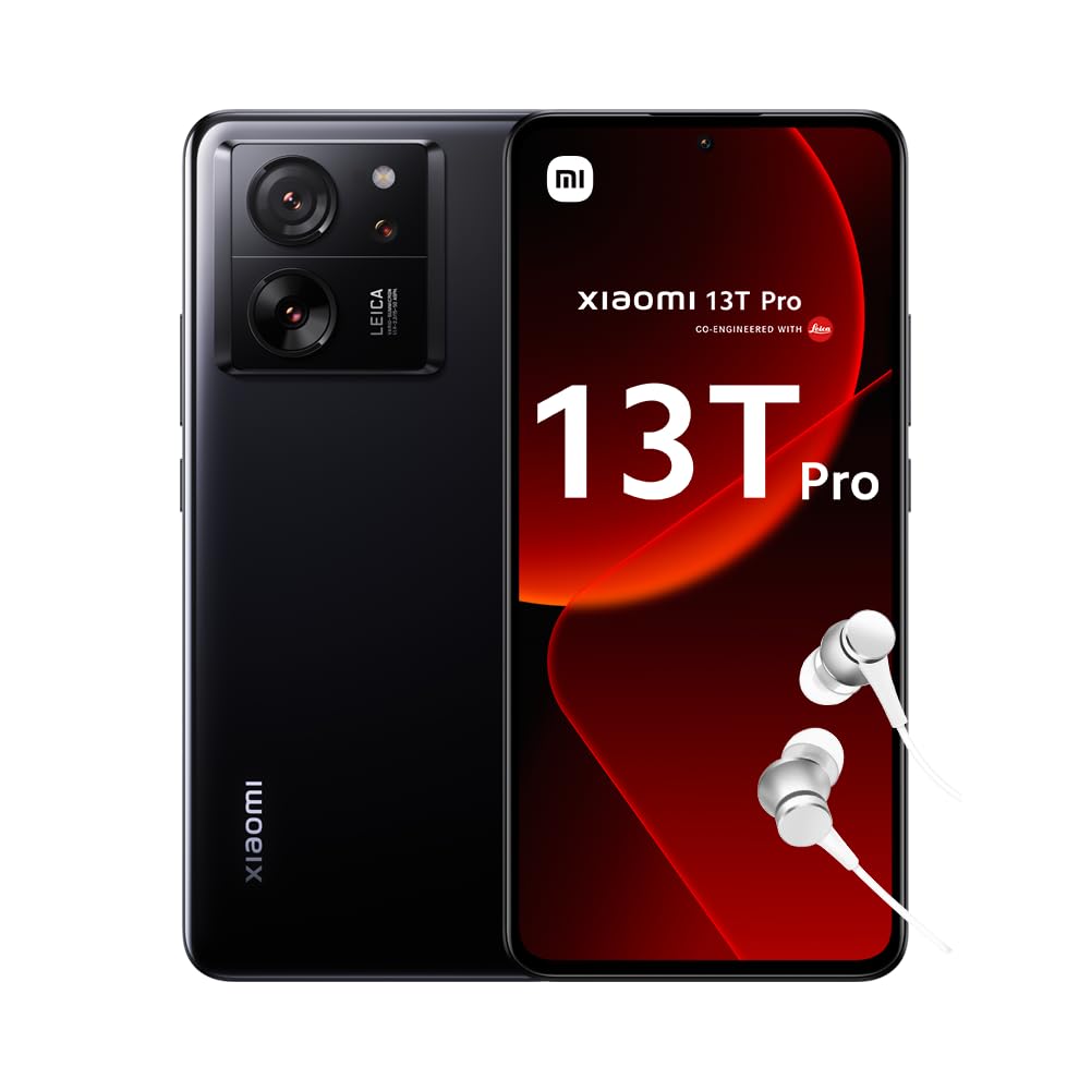 Xiaomi 13T Pro 5G + 4G lte (for Tmobile Mint Tello Global) (512GB+12GB) Global rom Unlocked Worldwide 50MP Triple Pro Leica Camera 6.67 144Mhz (Black)