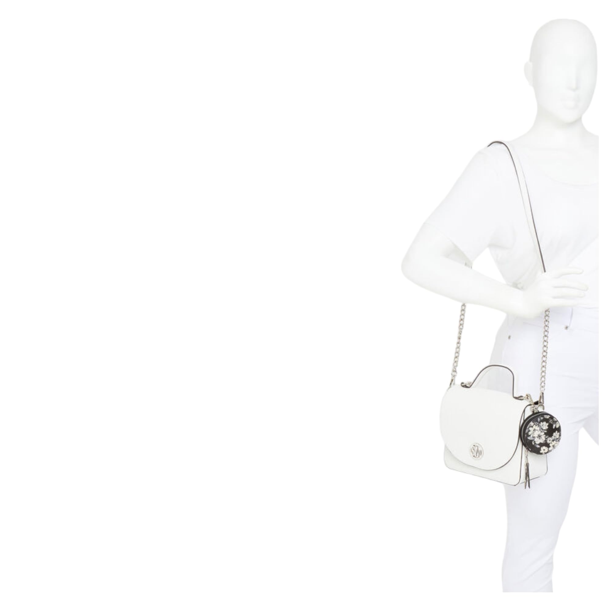 Steve Madden Bmelodie 2 Crossbody Bag (White)