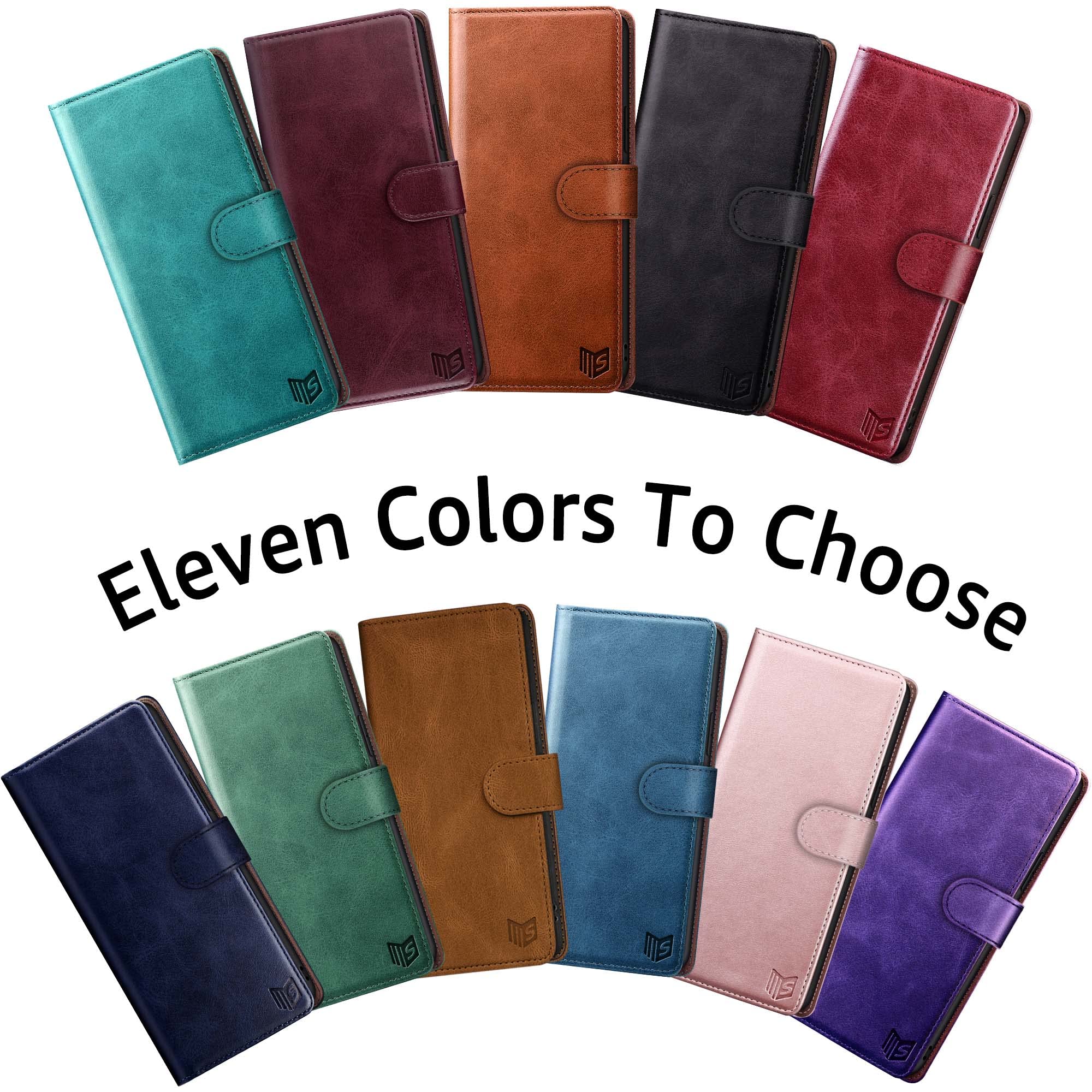 SUANPOT for Samsung Galaxy A54 5G Wallet case with RFID Blocking Credit Card Holder,Flip Book PU Leather Protective Cover Women Men for Samsung A54 Phone case Light Brown