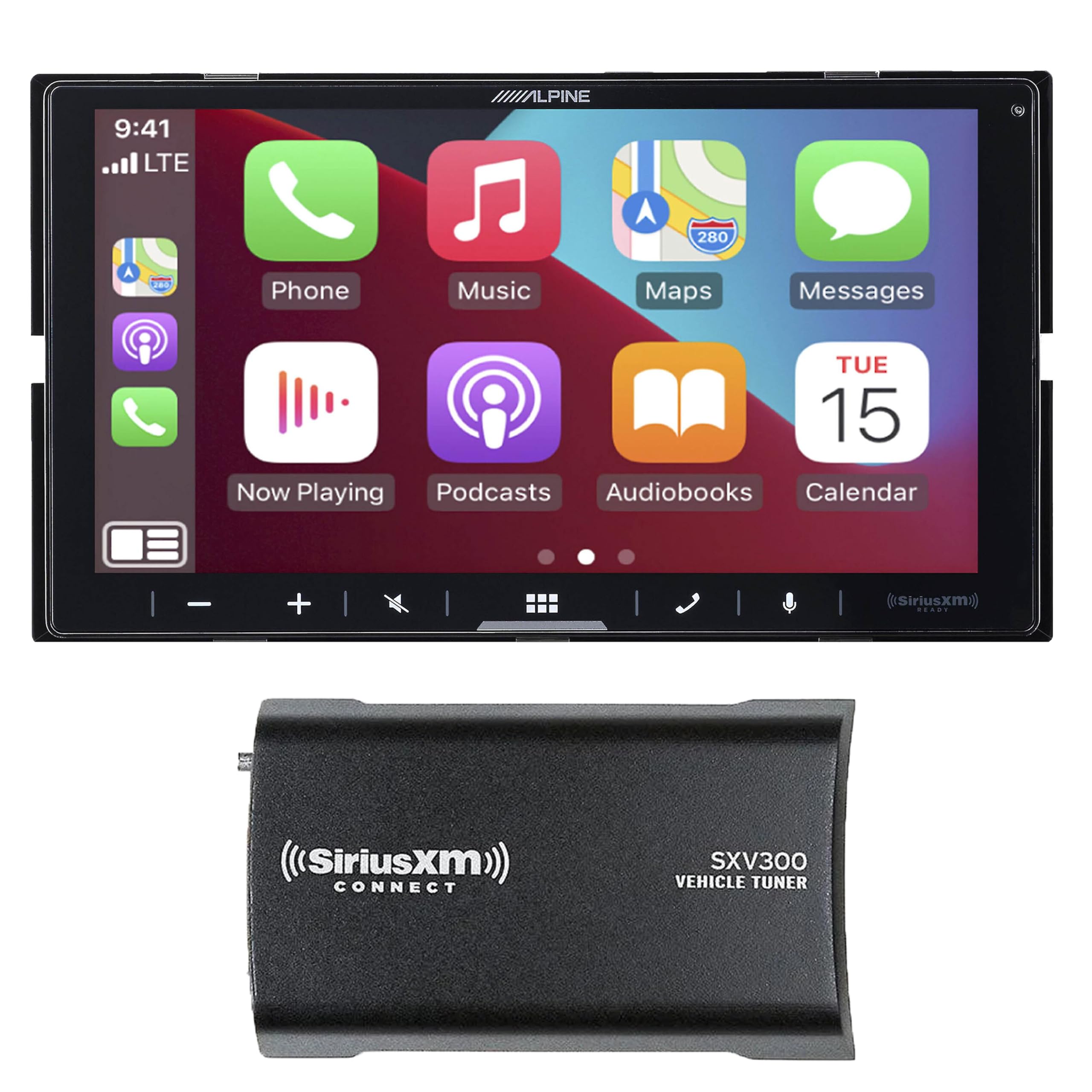 Alpine ILX-W670, 7-Inch Double DIN Digital Multimedia Receiver w/Apple Carplay® & Android Auto™ - Includes Satellite Radio Tuner