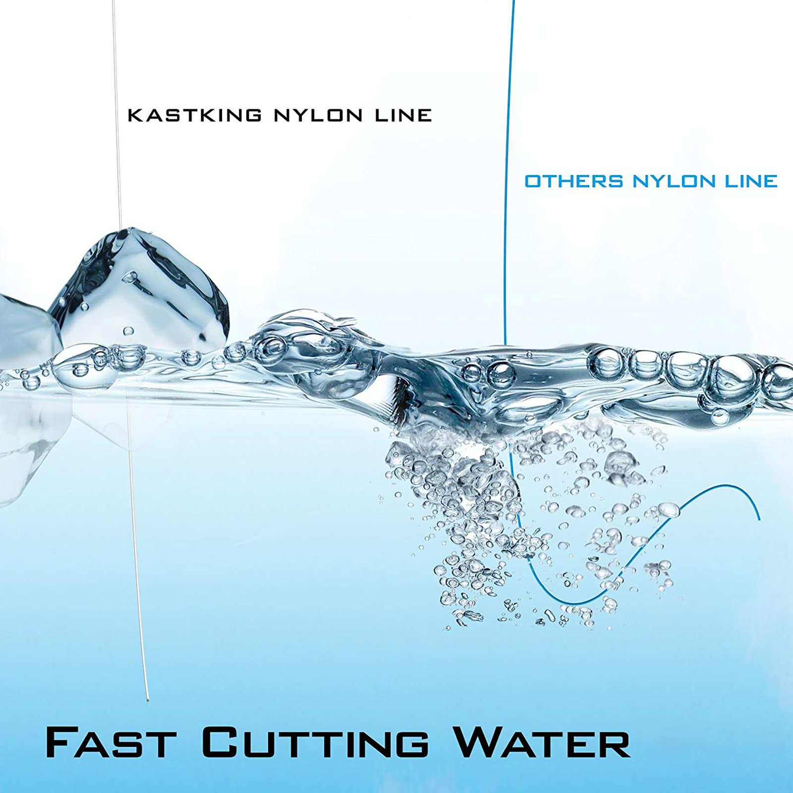 KastKing DuraBlend Monofilament Leader Line, 120Yds/110m, Clear - 60 LB (27.2KG)