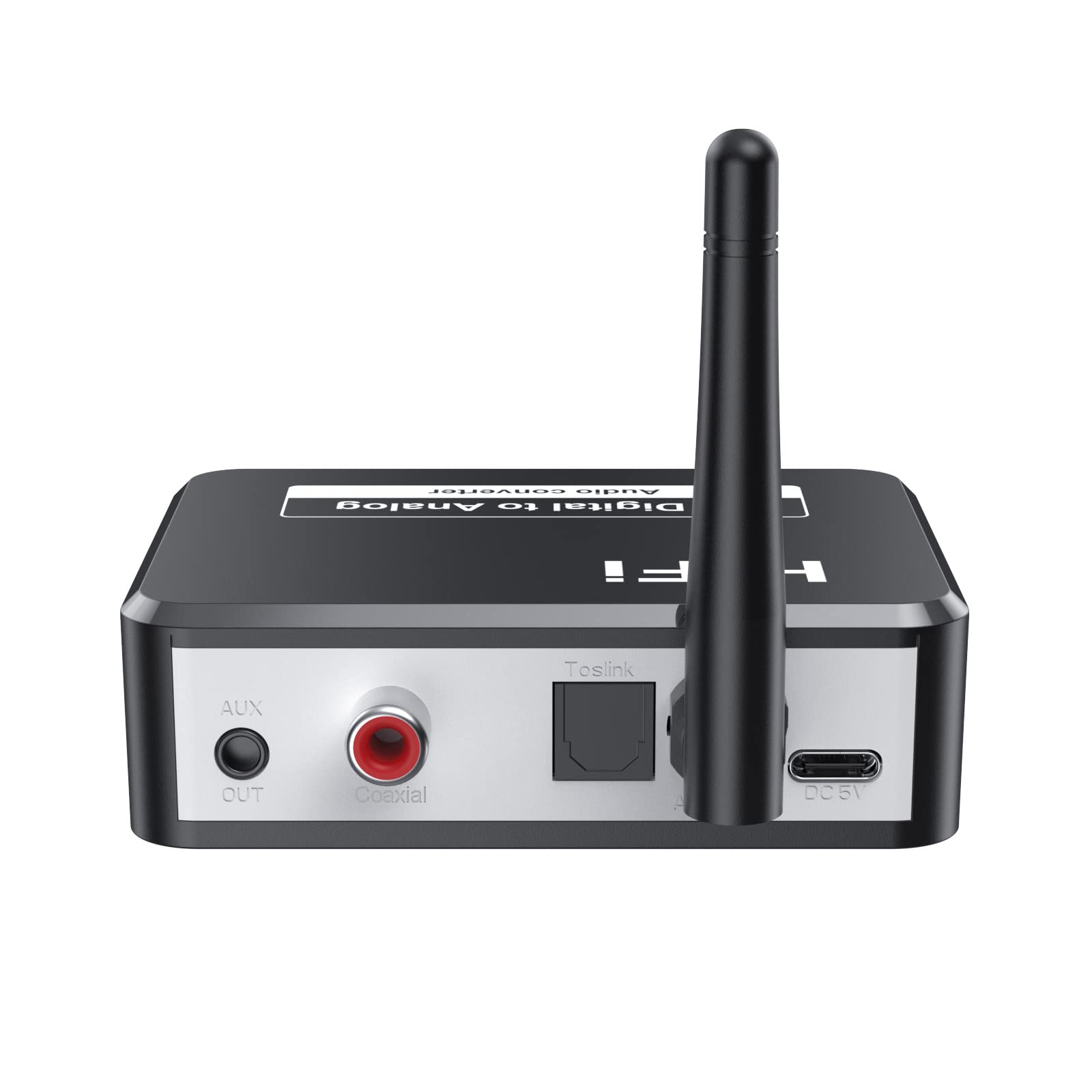 BOLS 192KHz Digital to Analog Audio Converter 5.2 Bluetooth Receiver DAC Wireless Audio Adapter with Optical/Coaxial to 3.5mm Audio Output for TVs, Game Consoles, CD Players, MP3 etc.