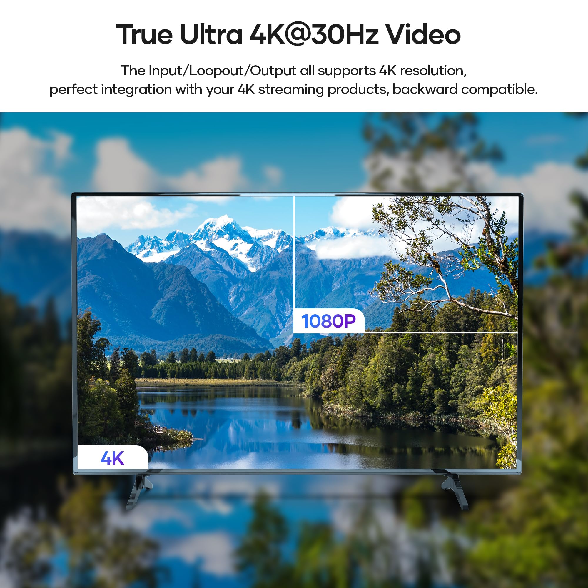 Wireless HDMI Transmitter and Receiver 4K Decode 1080P Output, 490FT/150M Plug&Play Extender, 2.4/5GHz Video Transmission System for Streaming Video/Audio/File from PC/Laptop/STB to Monitor/TV