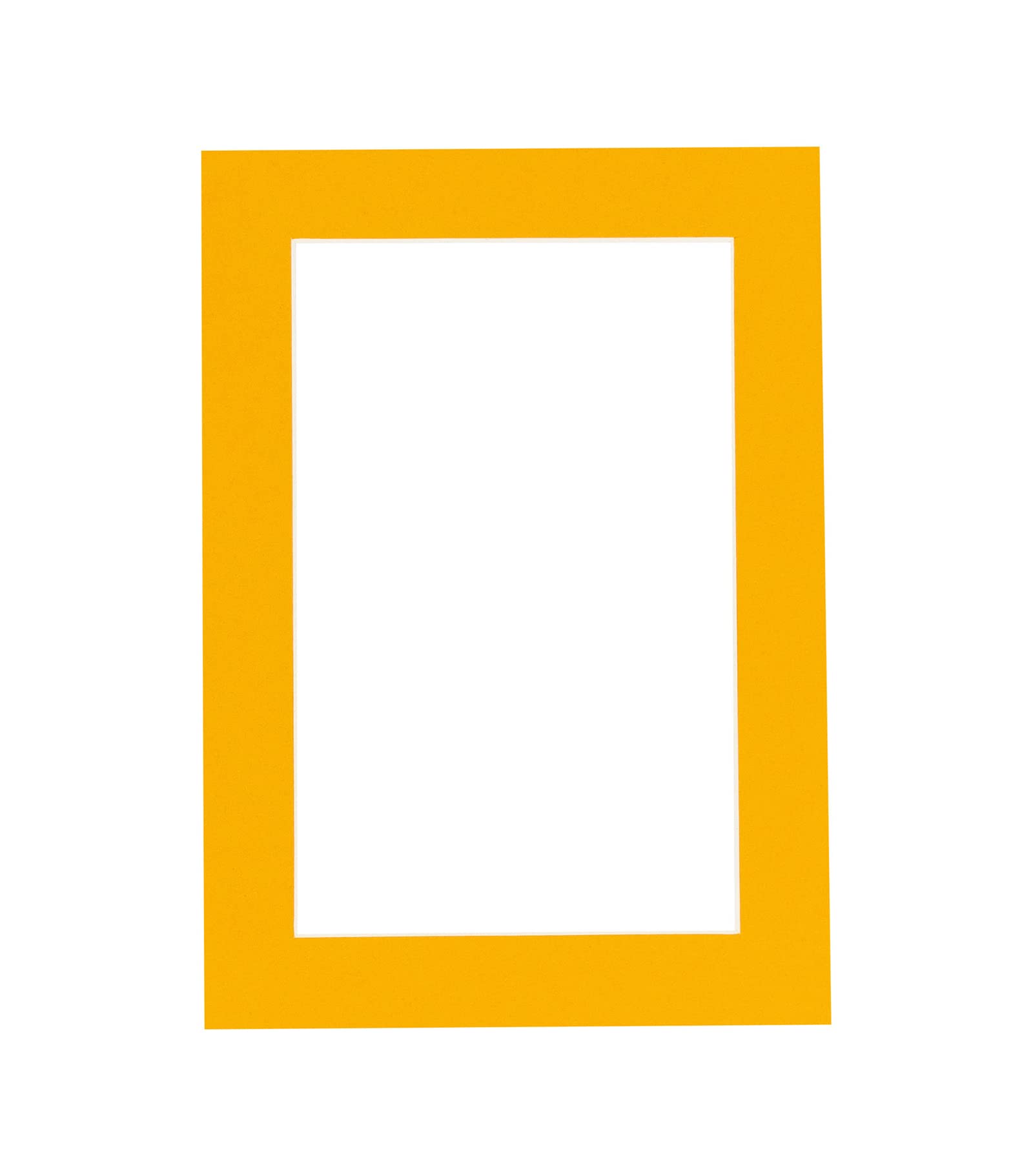 12x18 Mat Bevel Cut for 11x17 Photos - Acid Free Golden Orange Precut Matboard with Backing Board and Crystal Clear, Self Seal Photo Mat Bag - for Pictures, Photos, Framing - 4-ply Thickness