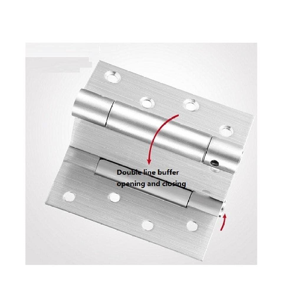 Iron Hinges,Antique Hinges, 2Pcs Stainless Steel Double Opening Spring Hinge Two Way Free Door Fence Automatic Closing Hinge Hinge 5 Inch Single Bomb (Color : 5 Inch Single Spring)