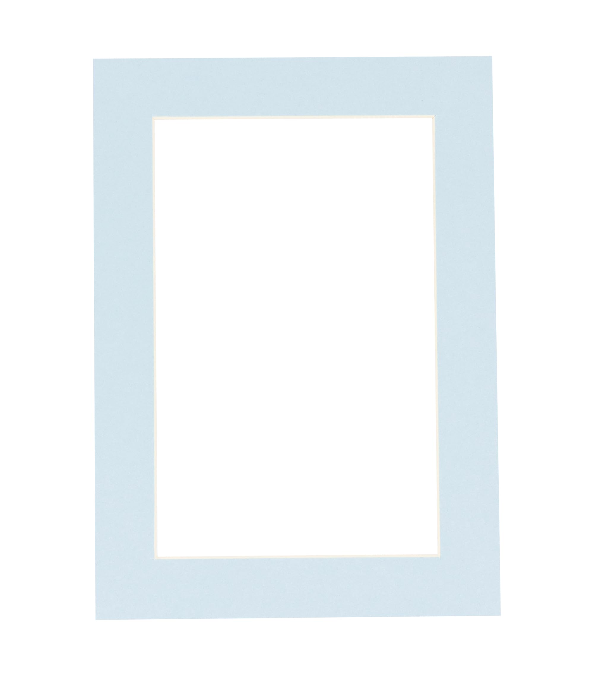 8.5x11 Mat for 11x17 Frame - Precut Mat Board Acid-Free Baby Blue 8.5x11 Photo Matte For a 11x17 Picture Frame, Premium Matboard for Family Photos, Show Kits, Art, Picture Framing, Pack of 1 Mat