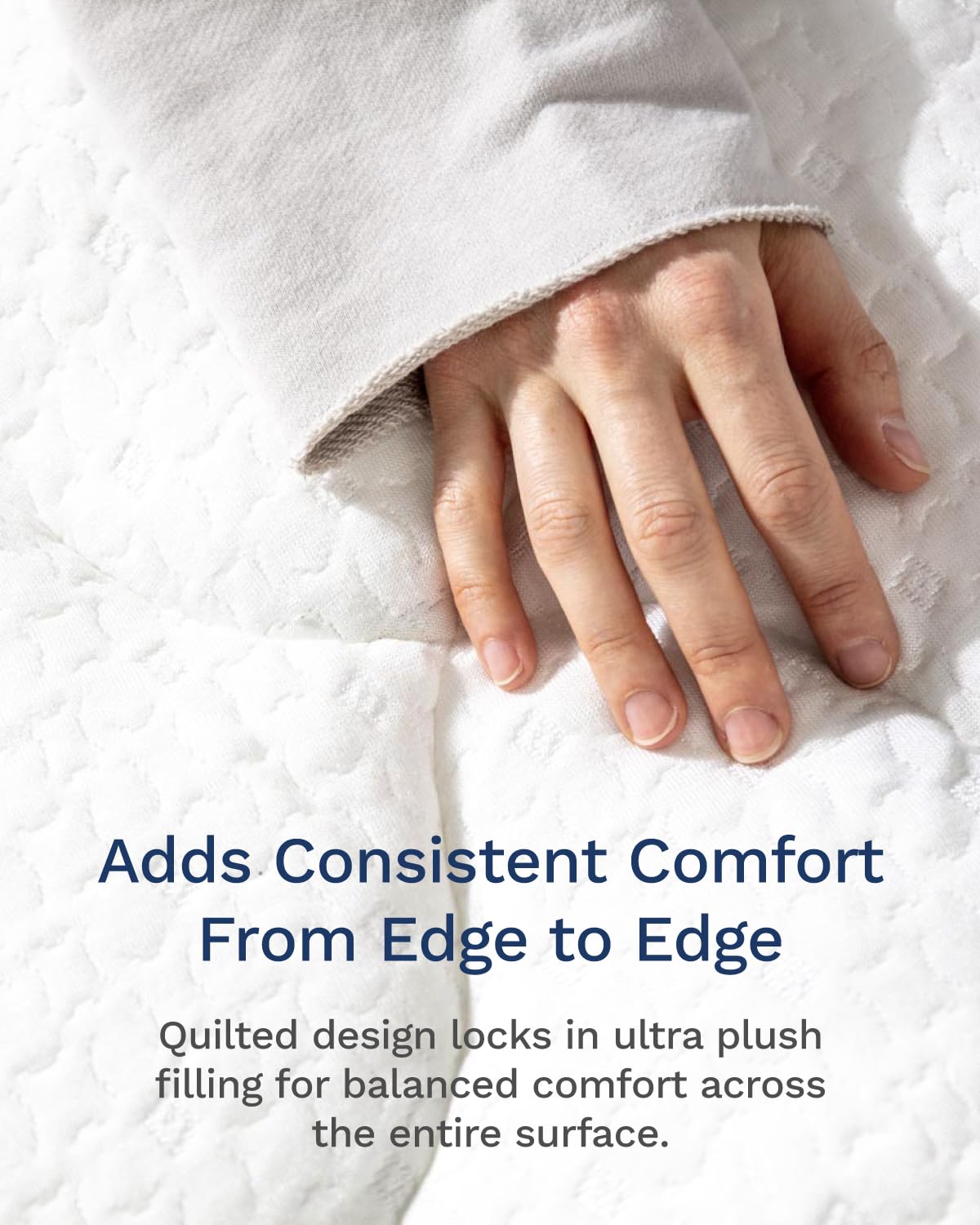 ViscoSoft Twin Fiberfill Pillow Top Mattress Topper Pad - Soft Overstuffed Premium Support - Quilted Pillow Top - Deep 18" Pocket for Secured Fit (Viscose Derived from Bamboo, Twin)