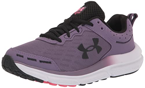Under Armour Women's Charged Assert 10, (500) Retro Purple/Retro Purple/Black, 8, US