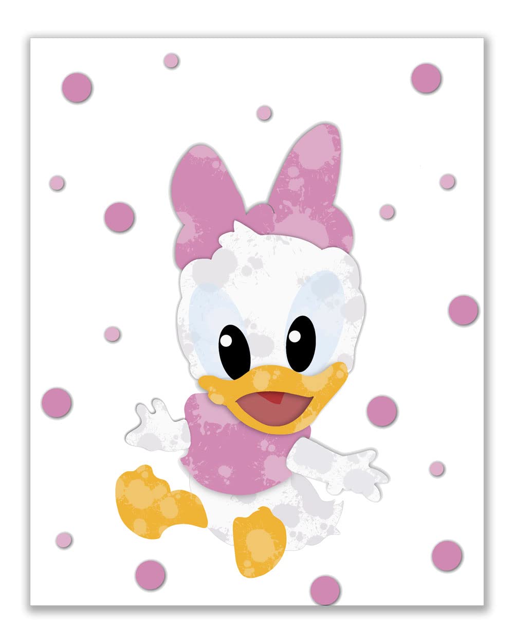 BigWig Prints Mickey And Minnie Prints - Minnie Mouse Wall Art, Mickey Mouse Wall Decor, Disney Pictures for Kids Room, Donald & Daisy Duck Posters, Goofy, Pluto - Unframed Set of 6 (8x10)