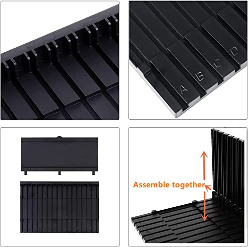 Starmoonn Model Part Placement Rack,Model Shelf,Model Classification,The Shelf is Suitable for Making Gundam Hobby Models and Various Role Models, Black