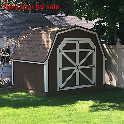 Garden Gate Hinges,Tee Shed Hinge, 4pc 6 Inch T-Shaped Flower Hinge, Slotted Bearing Door Paint Hinge for Wood Fence Decoration Classic Hinge with Screws Hinges