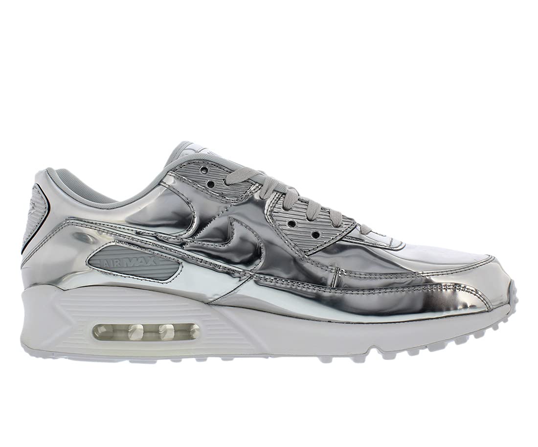 NIKE Women's Sneaker, Silver Chrome Chrome Pure Plat, 10.5