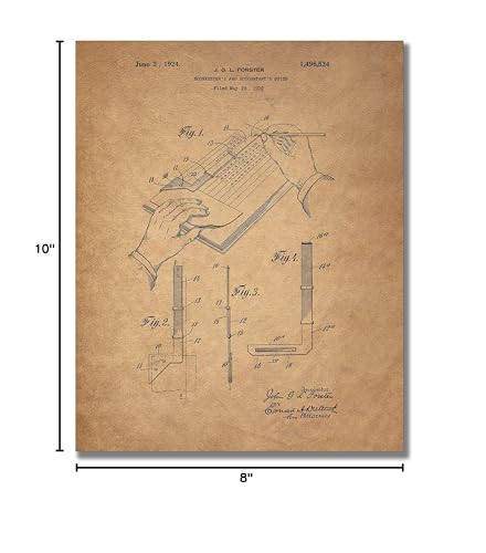 Accountant Patent Print - Set Of 4 Office Decor Photos - Bookkeeper Ledger