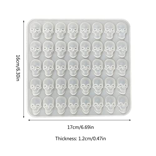 Arichmark 3D Skull Shaped Ice Cube Molds Flexible Food Grade Silicone DIY Ice Tray for Kitchen Novelty Ice Maker for Wine Cocktail