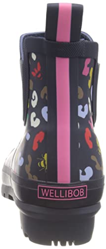Joules Wellibob Navy Bee Leopard 9 B (M)