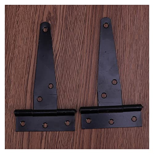 Garden Gate Hinges,Tee Shed Hinge, 12 Piece Hinges, T Iron Lightweight 4 Inch Hinges Old Style Wooden Boxes Wooden Fence Shed Barn Door Iron Tee Hinges