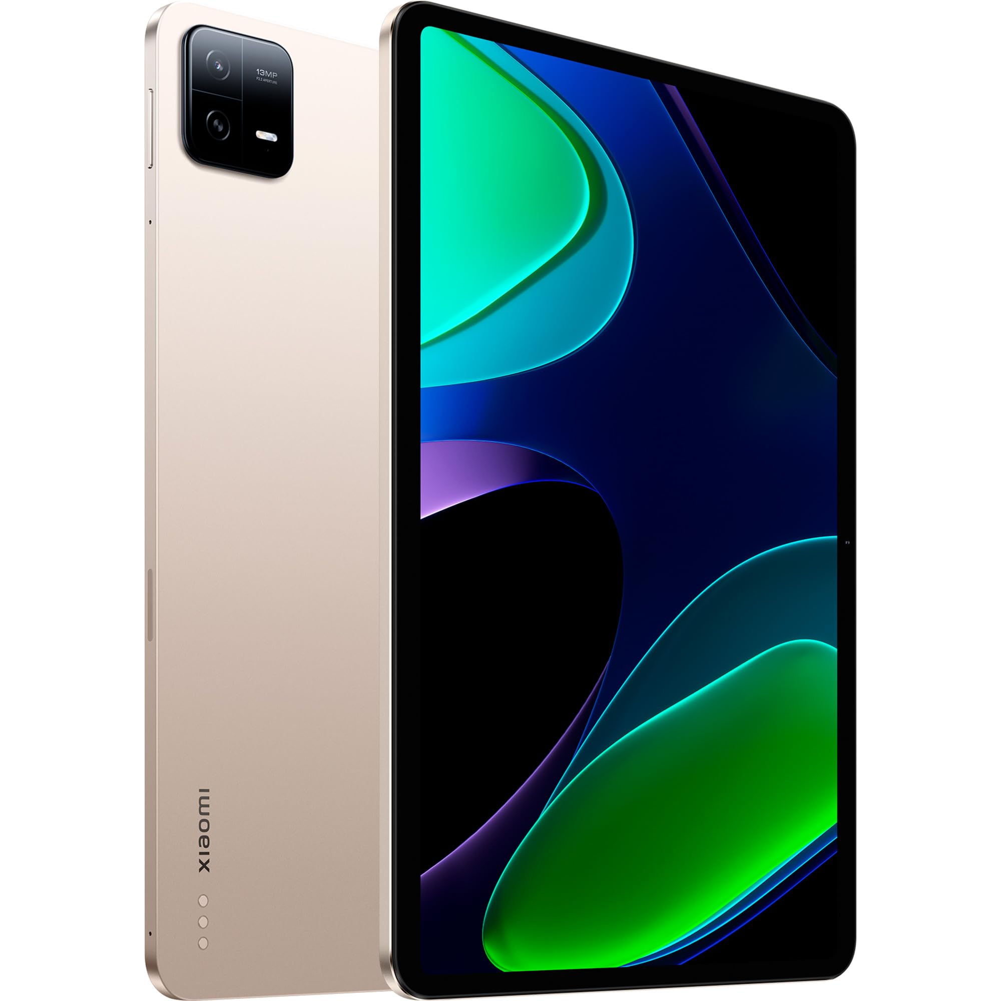 Xiaomi Pad 6 WiFi Version 11 inches 144Hz 8840mAh Bluetooth 5.2 Four Speakers Dolby Atmos 13 Mp Camera + Fast Car 51W Charger Bundle (Champagne, 128GB+8GB)