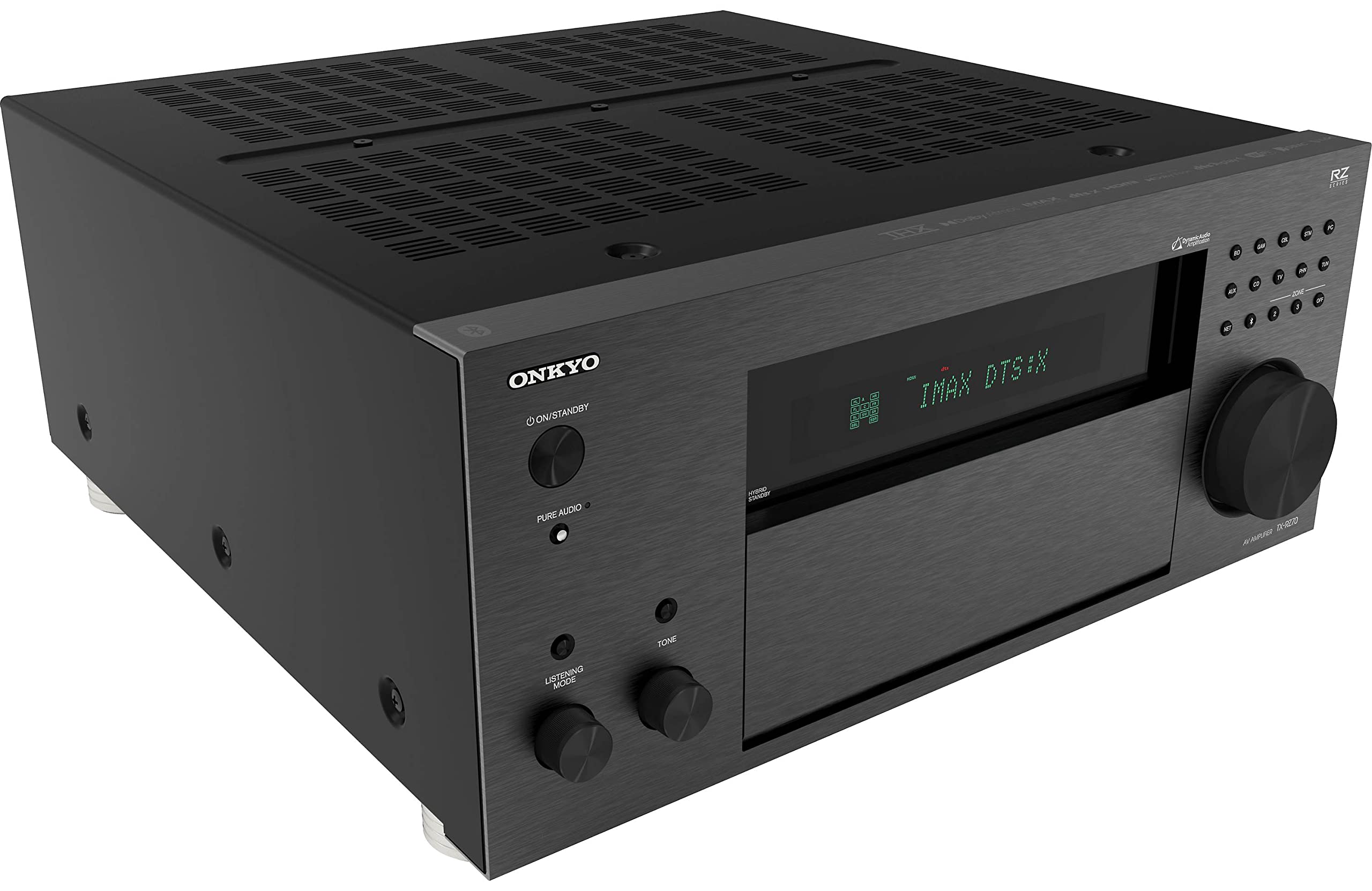 Onkyo TX-RZ70 11.2 Channel AV Receiver - 140 Watts Per Channel, Dirac Live Out of Box, Dirac Bass Control Compatible, Works with Sonos Certified, Studio Grade Processing, and More!