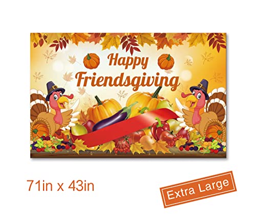 friendsgiving Party decorations,Large Happy friendsgiving Banner Backdrop,Thanksgiving Banner,Rustic Thanksgiving Decorations,Fall Decorations Banner,Thanksgiving Decorations