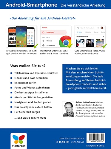 Android-Smartphone: Die verständliche Anleitung für alle Android-Smartphones: Samsung, Huawei, Xiaomi, Vivo, Oppo, Sony u.v.m. Aktuell zu Android 12
