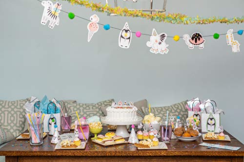 Party Partners Festive Fringe Garland Party Banner, 16.5-Feet, Pastel