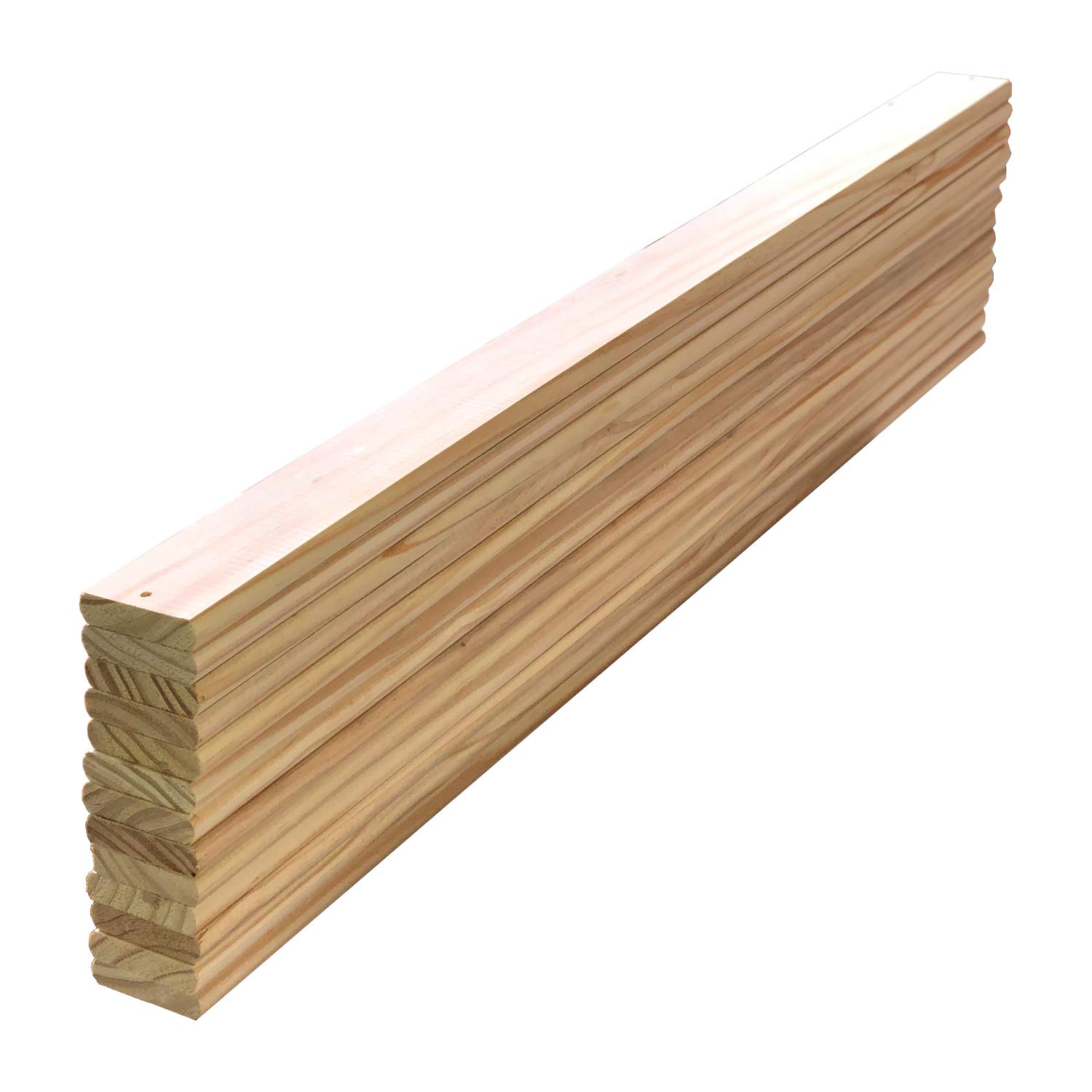 Bed Slats Solid Pine Wood Slats Twin Bed Mattress Support Wooden Slats 40 in Long x 2.75 in x 0.62 in Pack of 13 Count Replacement Parts Custom Size Cutting Service (Twin 40 in, 40)