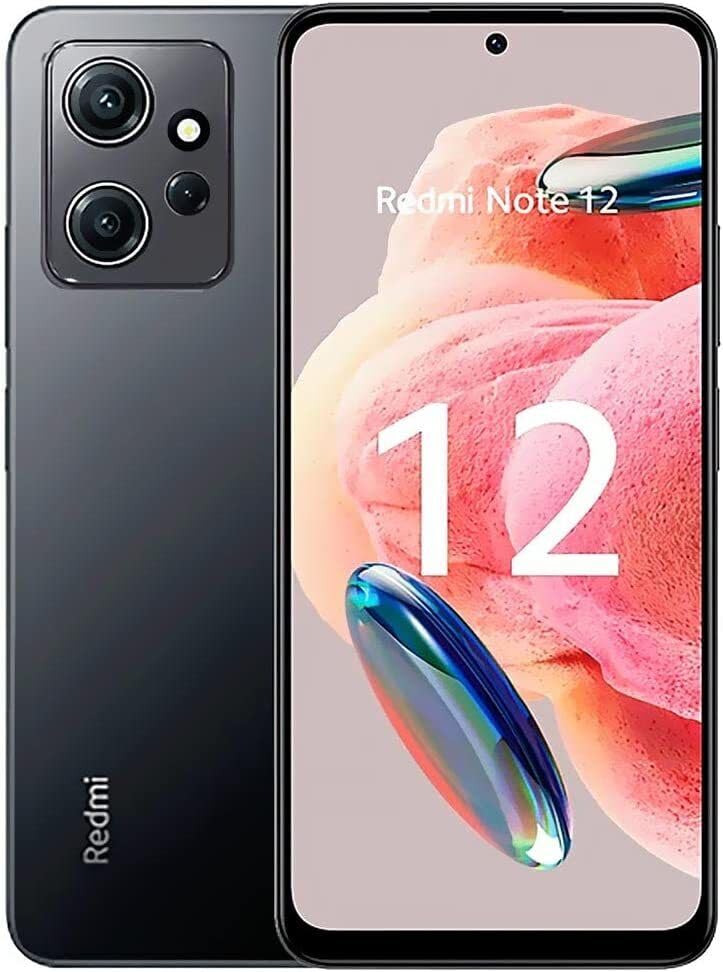 Xiaomi Redmi Note 12 4G Lte (128GB + 6GB) Global All Bands Unlocked 6.67" 50Mp Triple (Tmobile Mint Tello Global) (Onyx Gray)