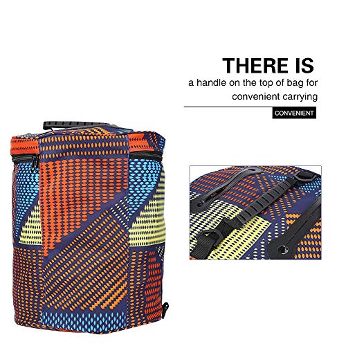 ZJchao Knitting Bag for Yarn Storage, Anti-Static Oxford Cloth Portable Knitted Round Storage Yarn Box Pocket for Accessories and Slits on Top to Protect Yarn and Prevent Pestering