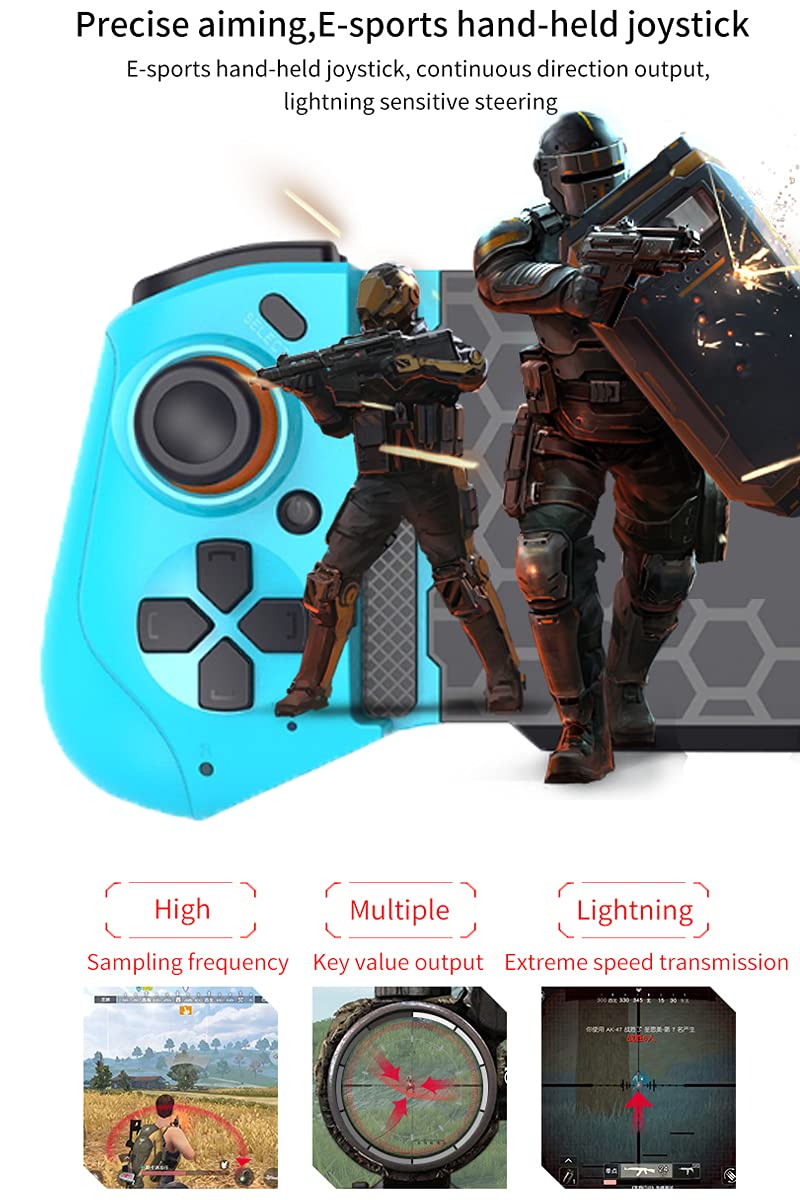 arVin Wireless Gamepad Controller for iPhone, iOS, Android, PC, Phone Game Controller for iPhone 15/14/13/iPad/MacBook/Samsung Galaxy S23/22/21/TCL/Tablet/Call of Duty Mobile/Genshin Impact/Diablo