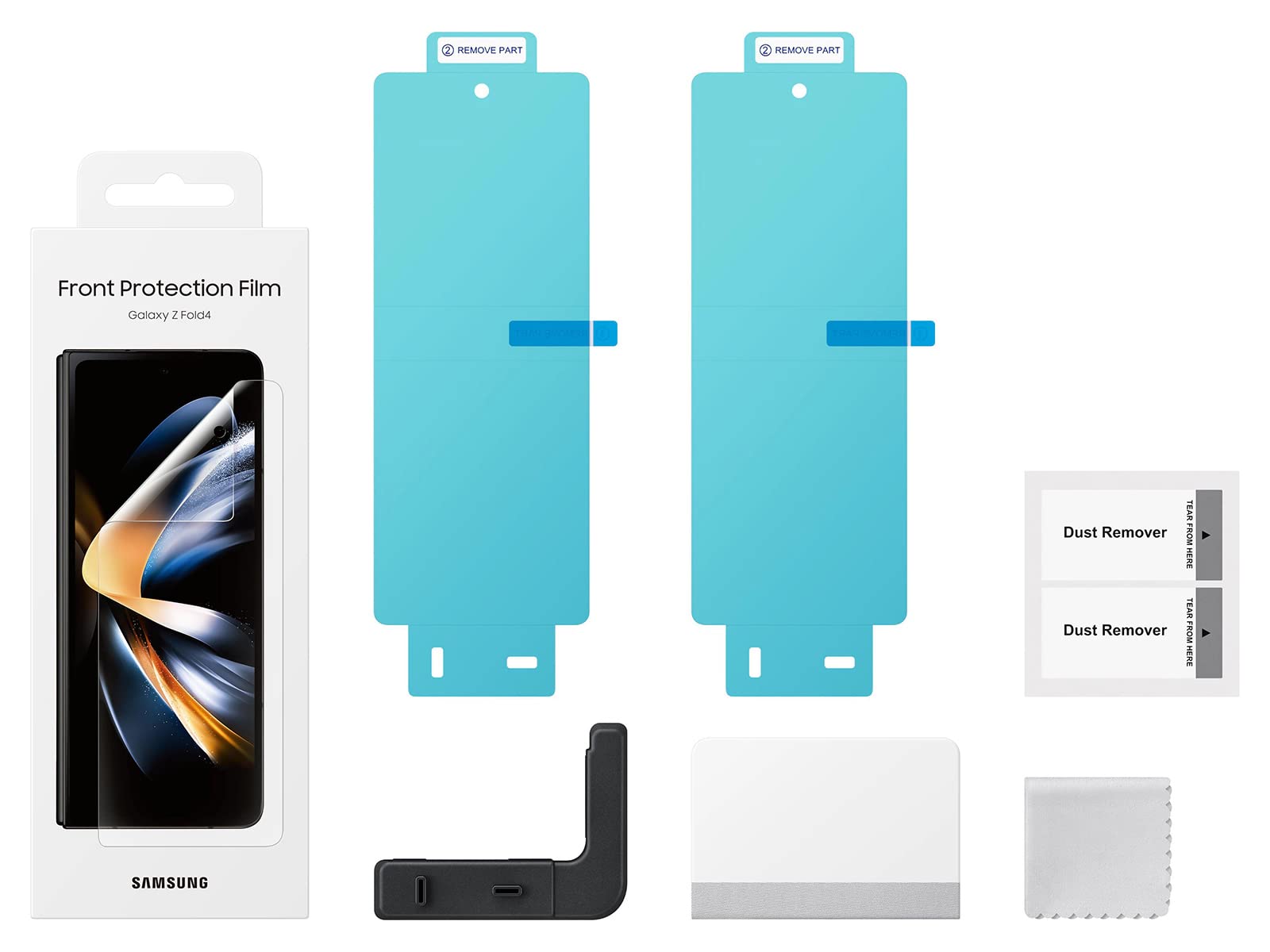 SAMSUNG Z Fold 4 Screen Protector - Front Protective Film, Phone Display Shield, High Touch Sensitivity, Anti-Scratch & Fingerprint Protection - Transparent, Clear