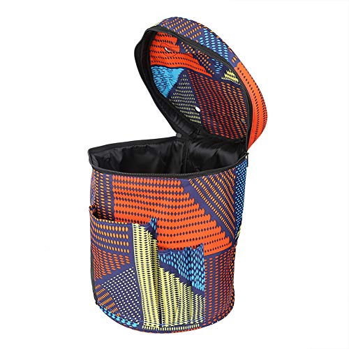 ZJchao Knitting Bag for Yarn Storage, Anti-Static Oxford Cloth Portable Knitted Round Storage Yarn Box Pocket for Accessories and Slits on Top to Protect Yarn and Prevent Pestering