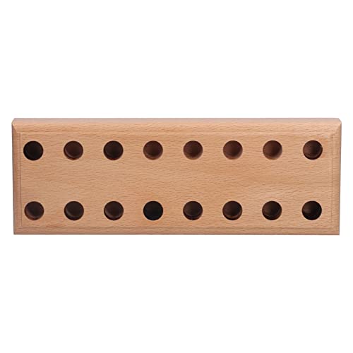 Plier Organizer Pine Wood Display Stand Base Wooden Cutter Holder Rack 16 Holes for Storage